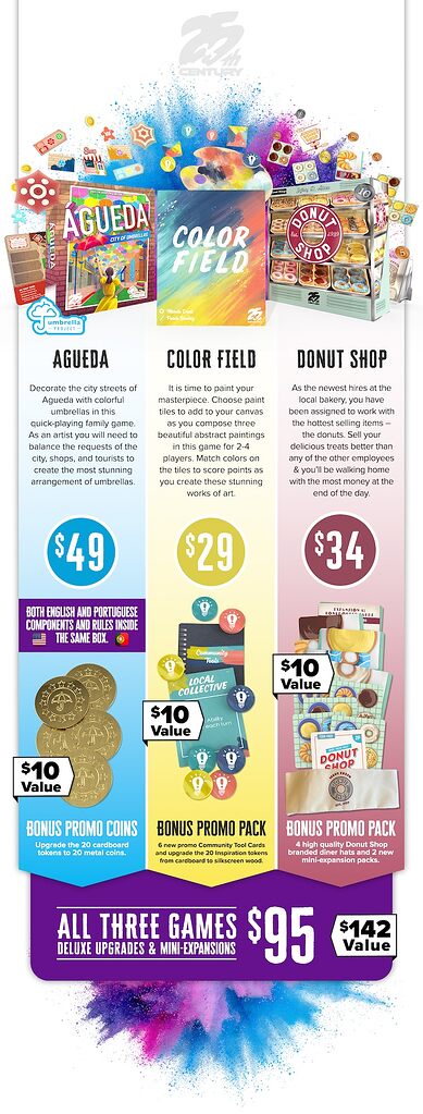 Agueda, Color Field et Donuts Shop - par 25th Century Games - livraison ...
