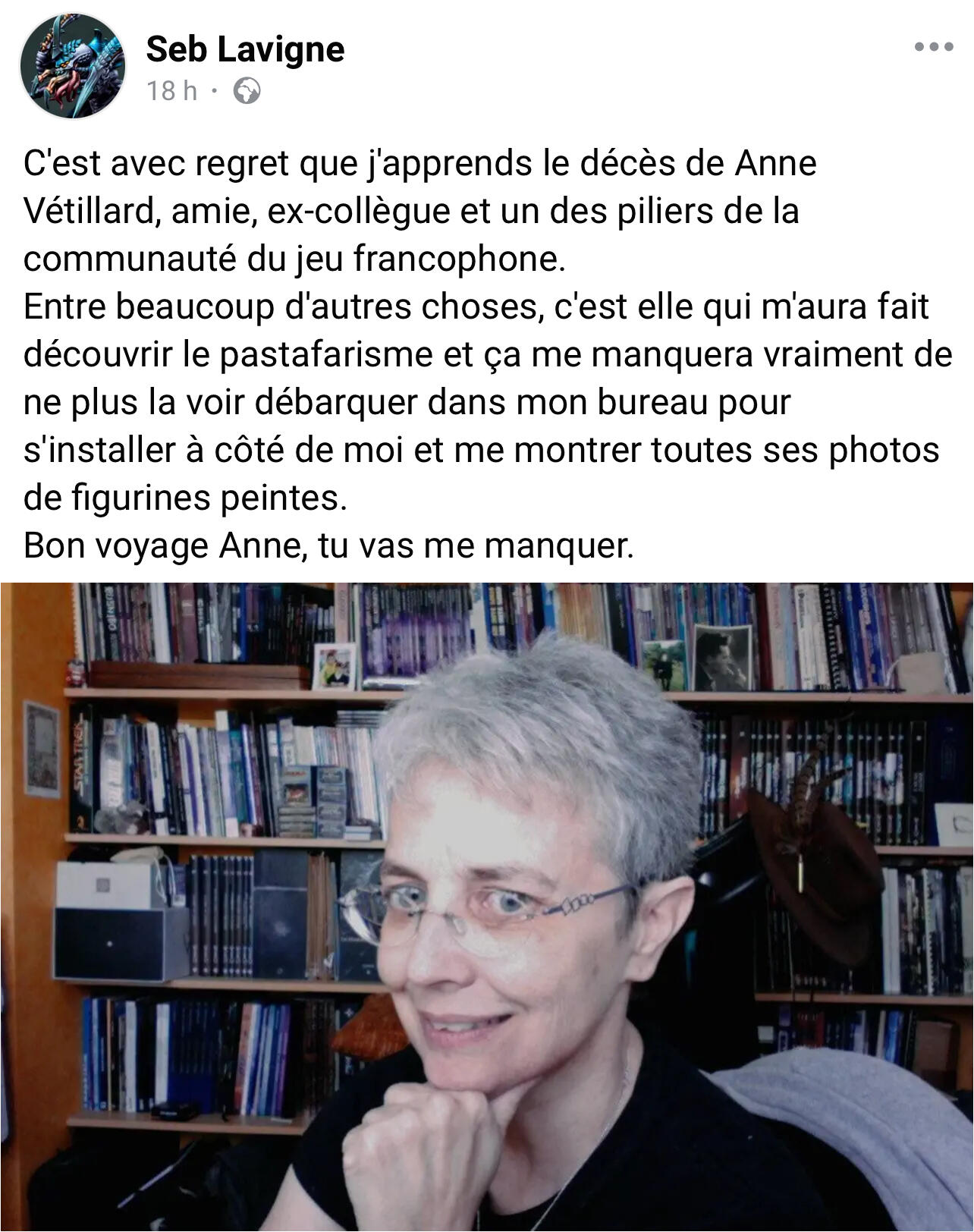 Décès de Anne Vétillard : au plaisir, Noble Dame - Discussions ...
